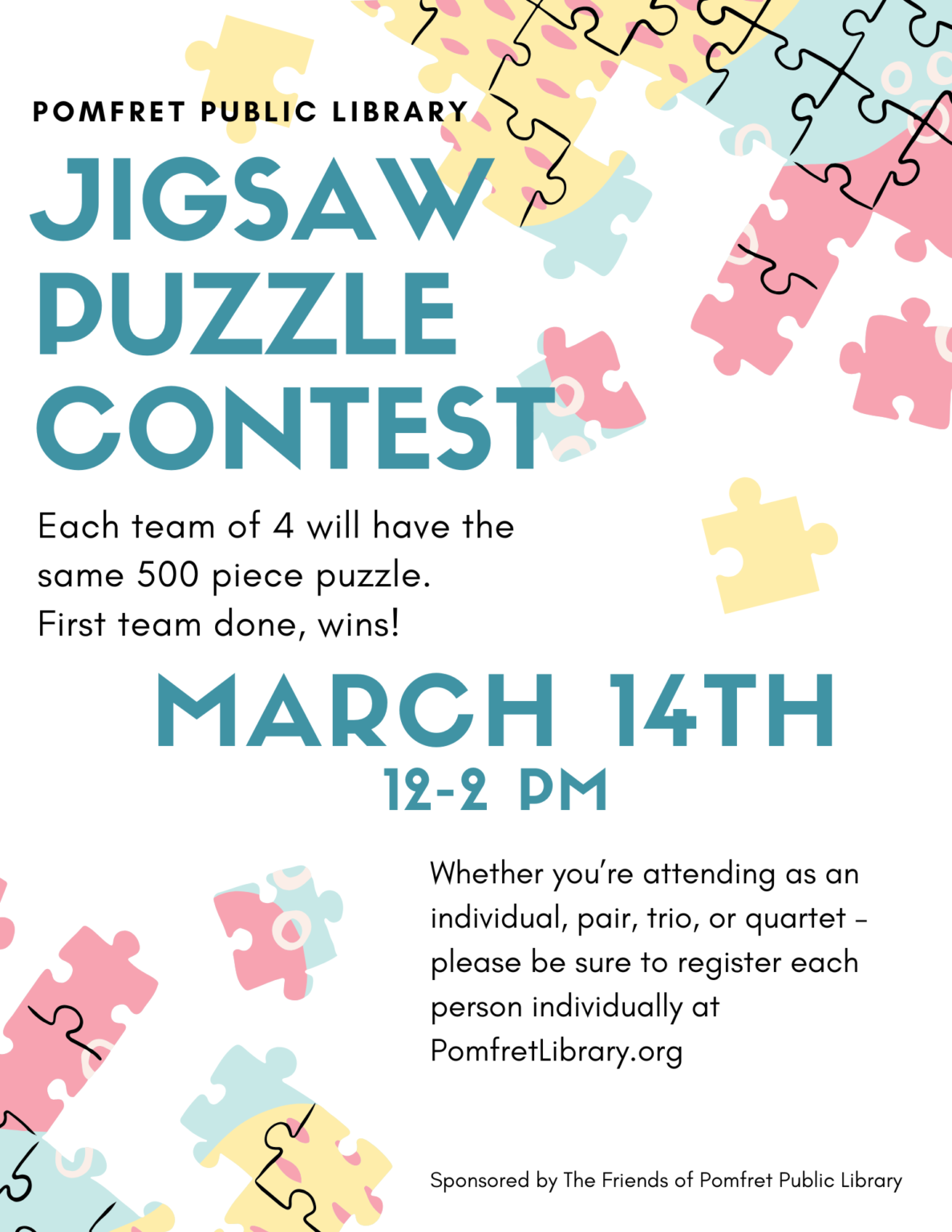 Monthly Puzzle Contest – Pomfret Public Library